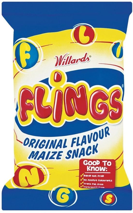 Willards Flings Original Flavour Maize Snack150g - Imported from South ...