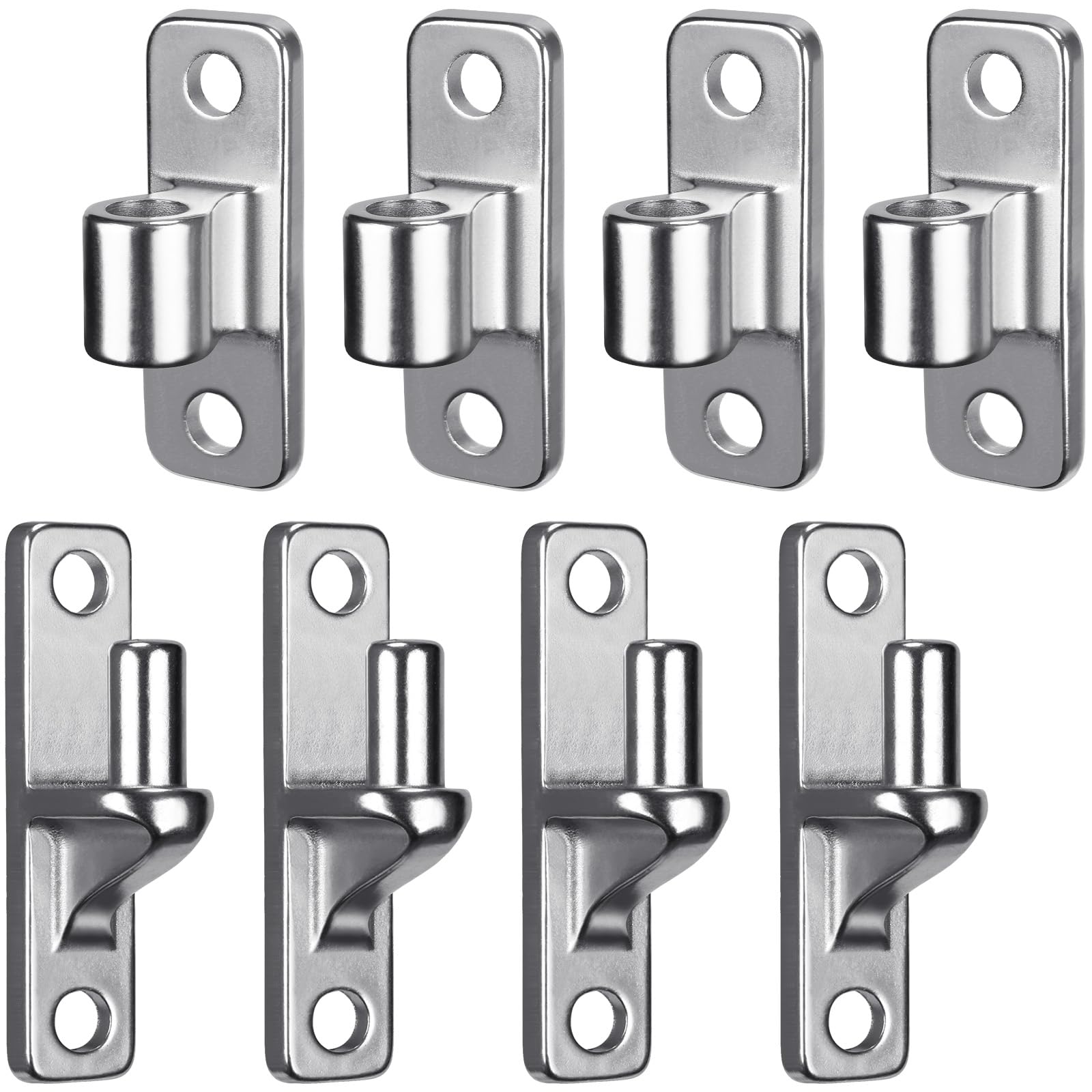 Insaga 304 Stainless Steel Gate Hinges, 4Pack Wall Mount Gate Hinges ...