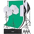 Amazon.com : Andoer Studio Photography Light Kit Softbox Lighting Set ...