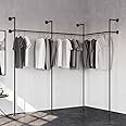 Amazon.com: pamo Industrial pipe clothing rack metal black - Wall ...
