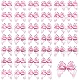 Amazon.com: Mini Satin Ribbon Bows, 200pcs Small Ribbon Bows Flowers DIY Appliques Crafts Pre ...
