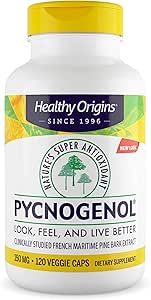 Amazon.com: Healthy Origins Pycnogenol (Nature's Super Antioxidant) 150 ...