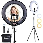 Amazon.com: Aro de luz Ring Light - 18 inch 60 W Dimmable LED Ring ...