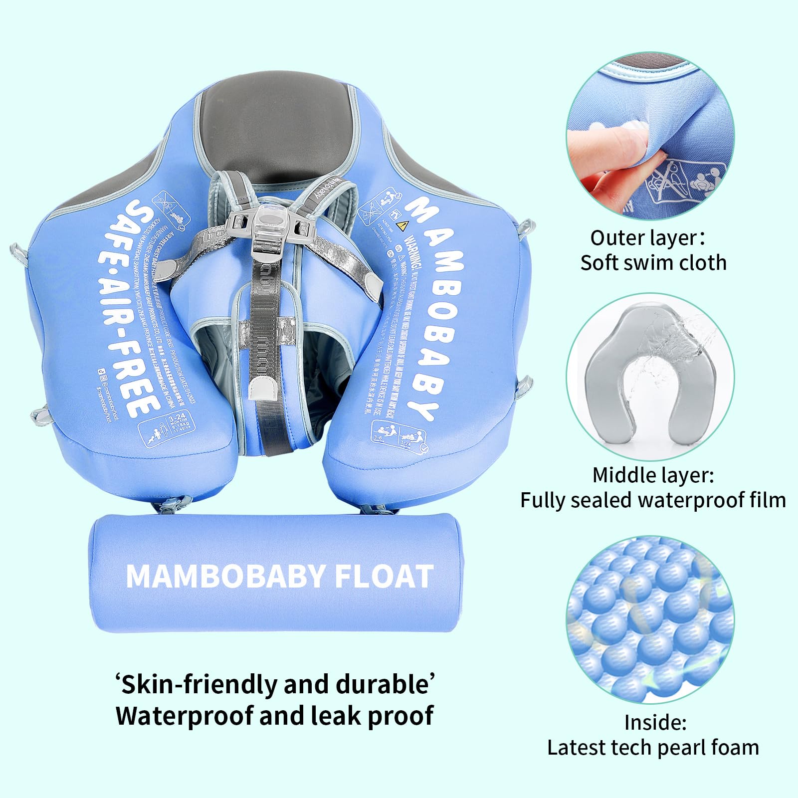 Mua Mambobaby Float with Canopy and Tail New Upgraded Non-Inflatable ...