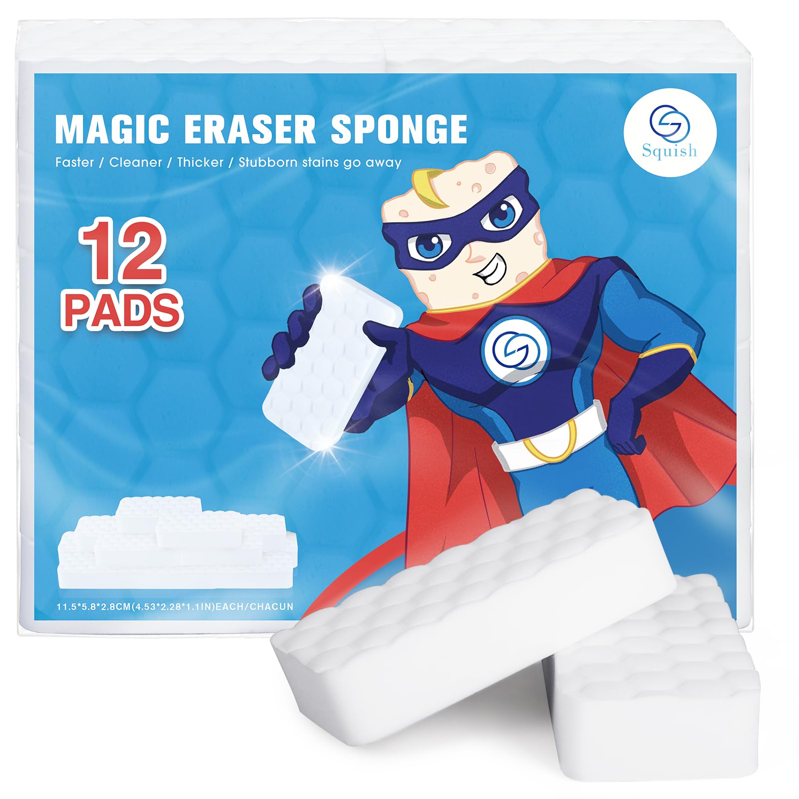 Mua squish Magic Eraser Sponge, 12 Count Magic Cleaning Pads, Extra ...