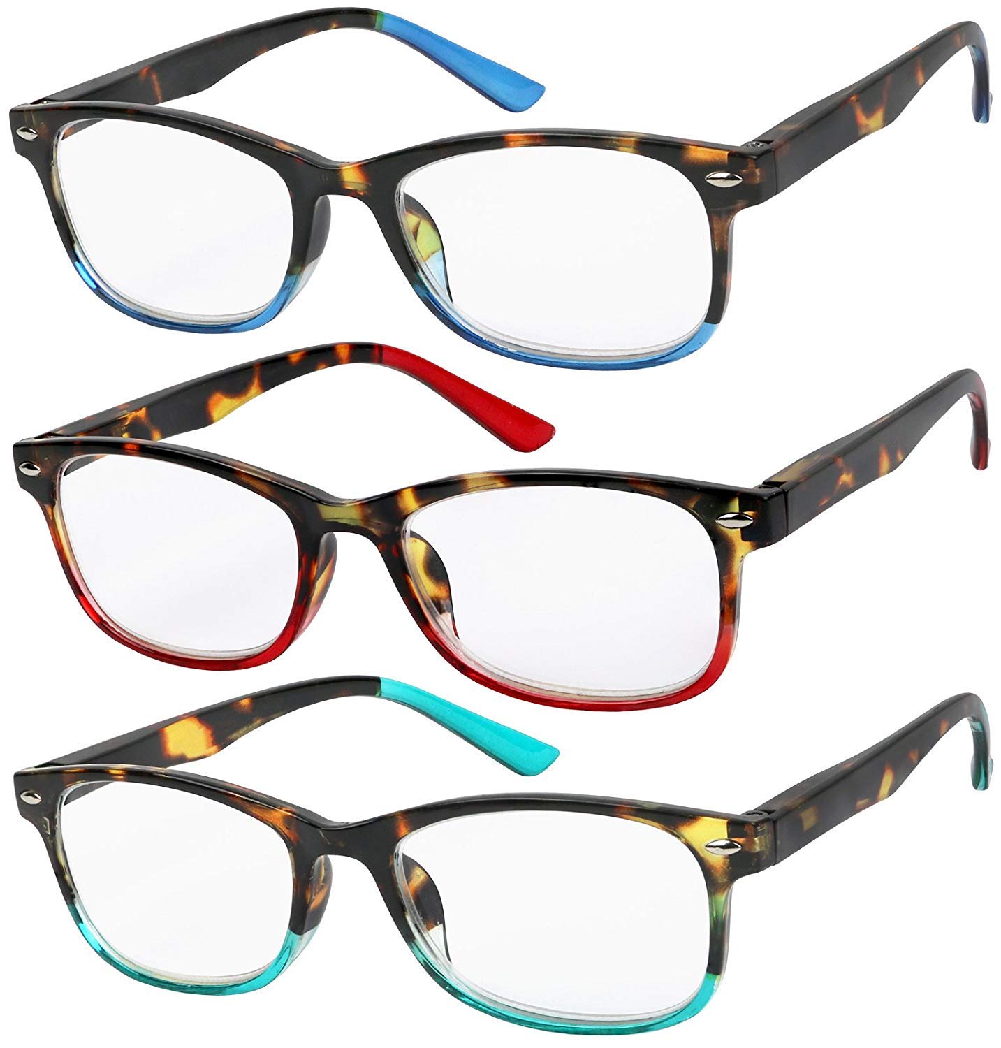Buy Reading Glasses Set Of 3 Great Value Spring Hinge Readers Men And 