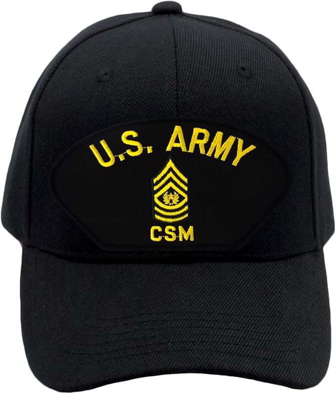 PATCHTOWN US Army - Command Sergeant Major Hat/Ballcap Adjustable One ...