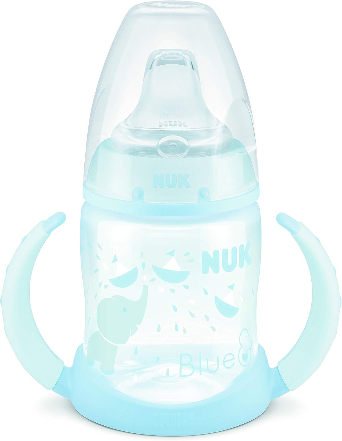 NUK First Choice+ Learner Bottle, Sippy Cup, 150ml, 6m+, Blue: Buy ...