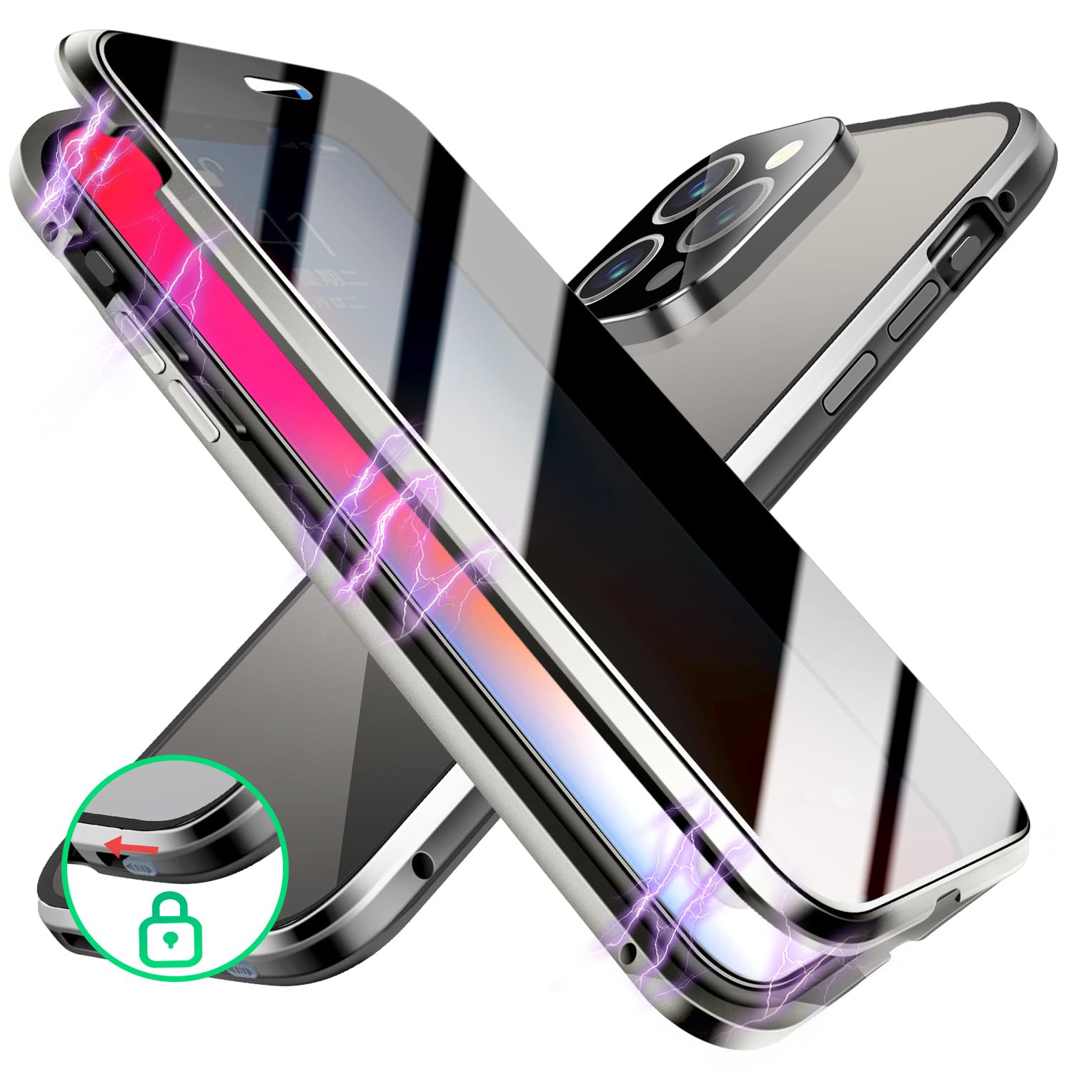 Mua [One-piece Molded Camera Protector+Safety Lock]Magnetic Case for ...