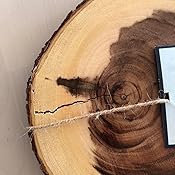 Artesà Natural Wooden Tree Trunk Cheese Board / Serving Platter with ...