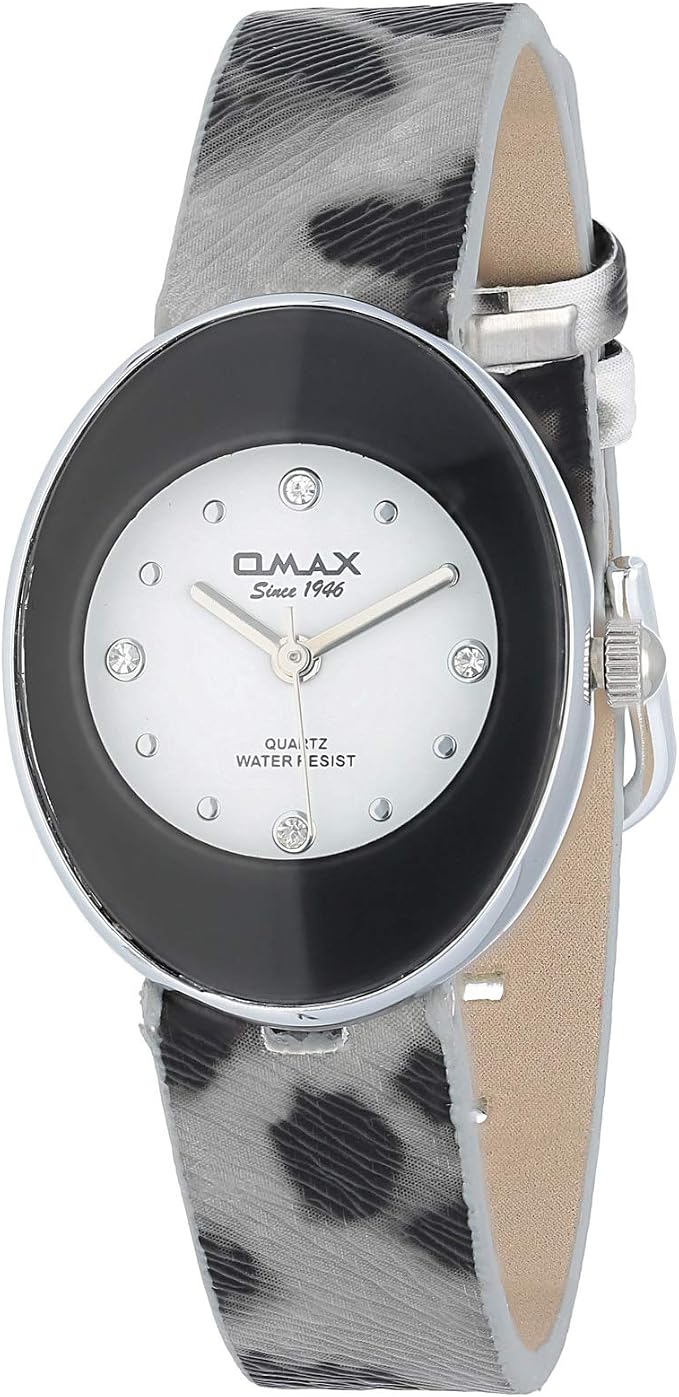 Omax Women's White Dial Leather Band Watch - 00CE0154IW33: Buy Online ...