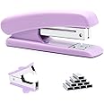 Amazon.com : Purple Stapler, Desktop Stapler, 25 Sheet Capacity ...