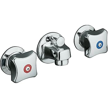 KOHLER K-8040-2A-CP Triton Shelf-Back Lavatory Faucet, Polished Chrome ...