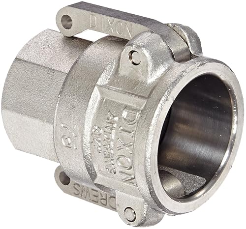 Dixon 75-D-SS Stainless Steel 316 Type D Cam and Groove Hose Fitting, 3 ...