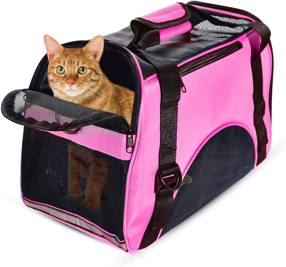 PETCUTE Dog Carrier Cat Carrier Bag Dog Travel Carrier Soft Sided Pet