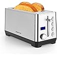 Amazon.com: DOWYLIK Toaster 4 Slice, Extra-Wide Long Slot 4 Slice ...