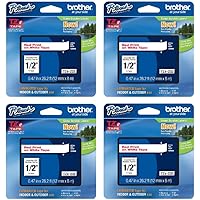 Amazon.com: Brother Genuine TZe-232 1/2" Red on White Standard ...