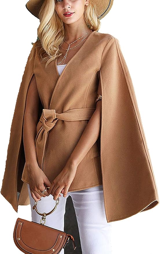 Women's Coat Fall Jacket V-Neck Pashmina Casual Sleeveless Coat Special ...