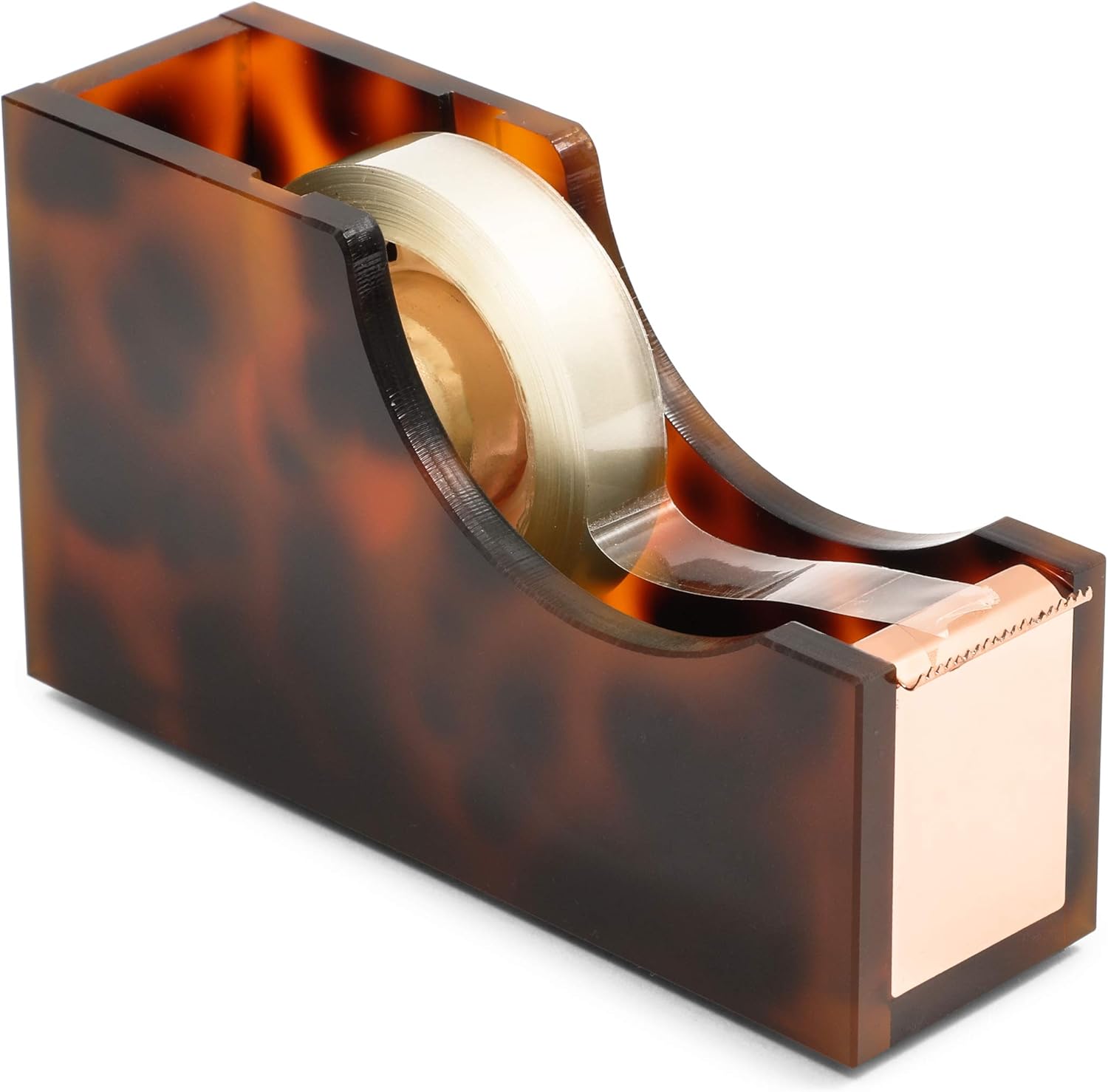 Amazon.com: Acrylic Tape Dispenser for Desktop, Tortoise Design (4.6 x ...