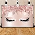 Amazon.com : AOFOTO 5x4ft Eyes Long Eyelashes Backdrop Rose Drips Pink ...