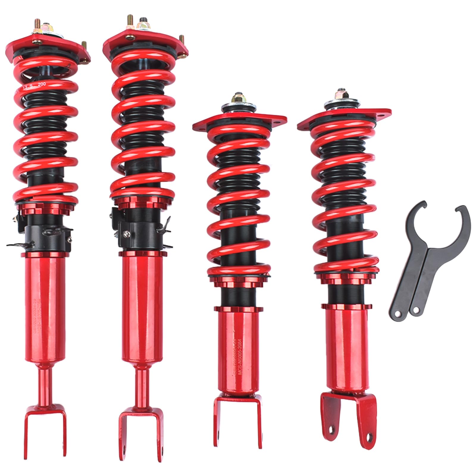 GELUOXI Height Adjustable Coilover Suspension Shock Absorber Lowering Kit Replacement for 2003 ...