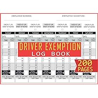 Driver Exemption Log Book: Driver's Daily Log Book For Short Haul ...