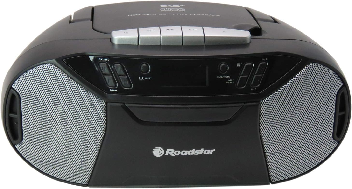 Roadstar RCR-777UD+ FM/DAB + Radio, CD Player & Cassette Tape Player ...