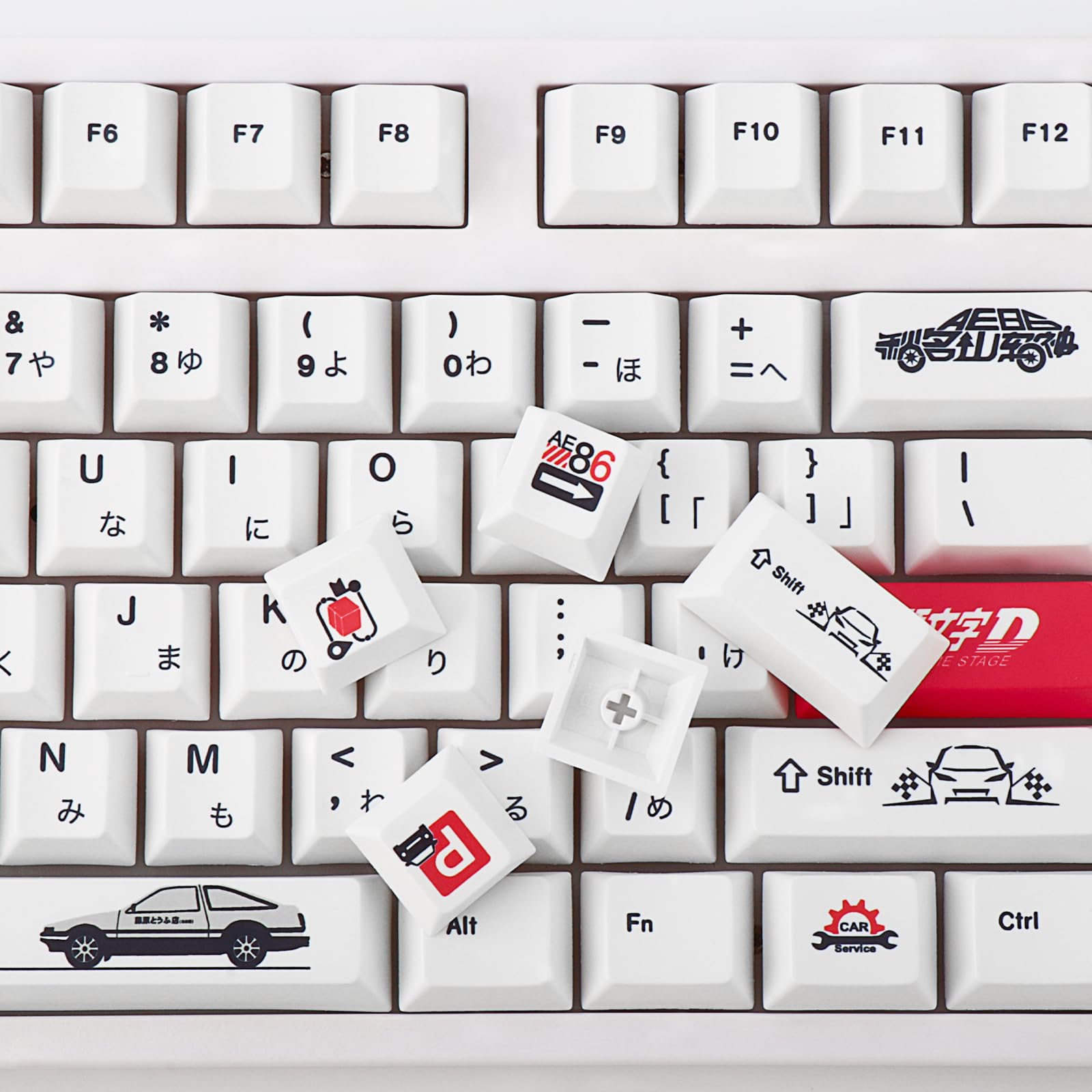 Mua YIMAGUJRX Initial D Keycaps - AE86 PBT Japanese Keycaps, 121 Keys ...