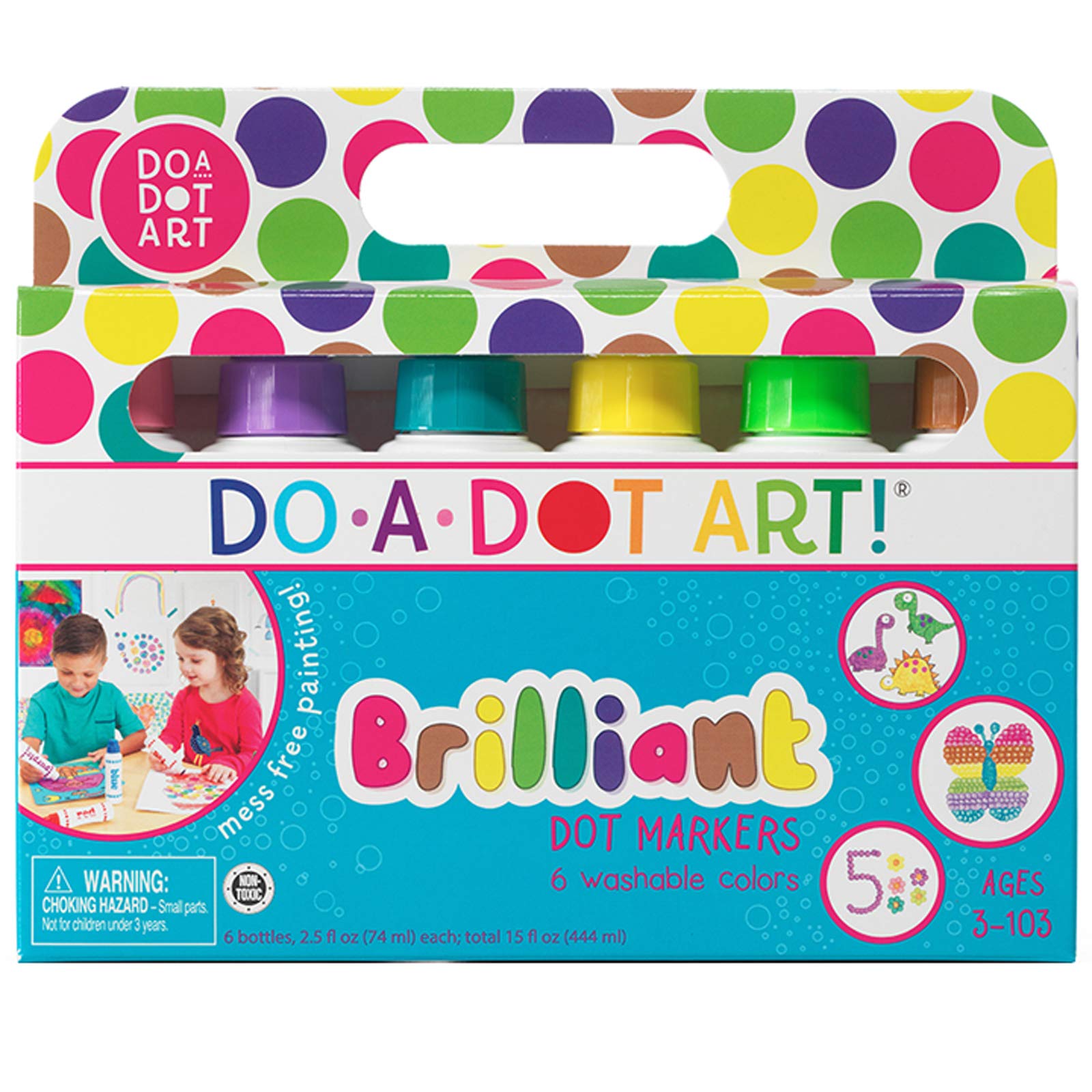 Do A Dot Art Markers Brilliant Washable 6 Pack The Original Dot Do A Dot Art Markers Brilliant Washable 6 Pack The Original Dot