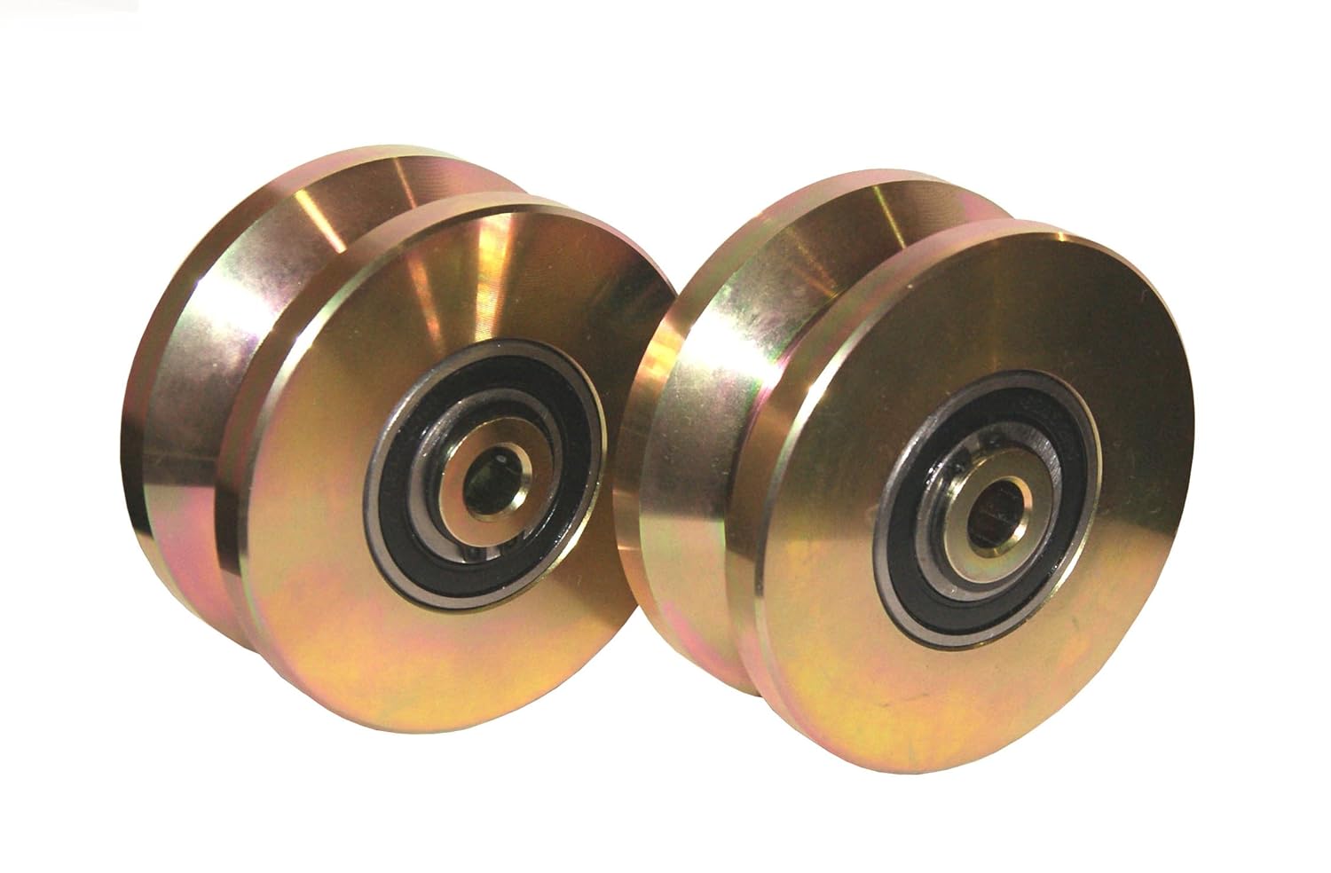 2 pack--4" V Groove Wheel Double Bearing Sliding Gate 3000 Lbs Roller ...