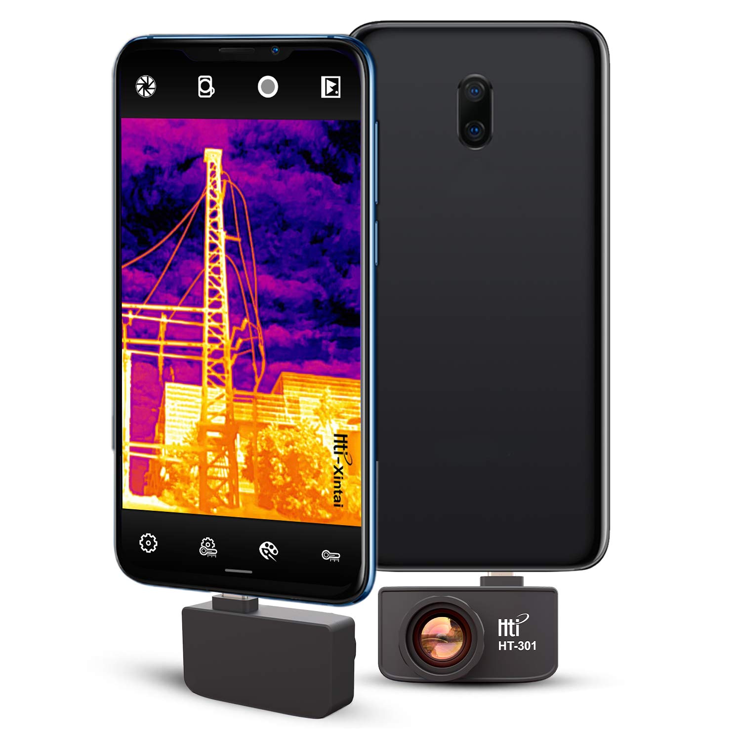 384 X 288 IR Resolution Infrared Thermal Imaging Camera For Android