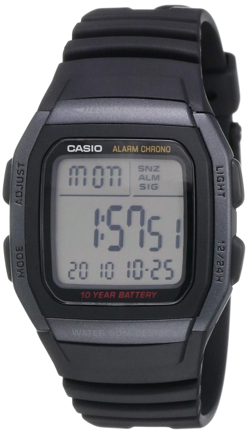 Buy Casio Youth Series Digital Black Dial Men's Watch - W-96H-1BVDF(D054) at Amazon.in