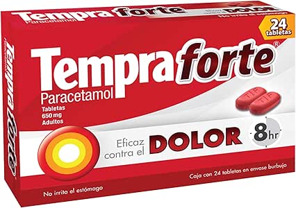 Analgésico para Adultos, Tempra Forte, 24 Tabletas de 650 mg: Amazon ...