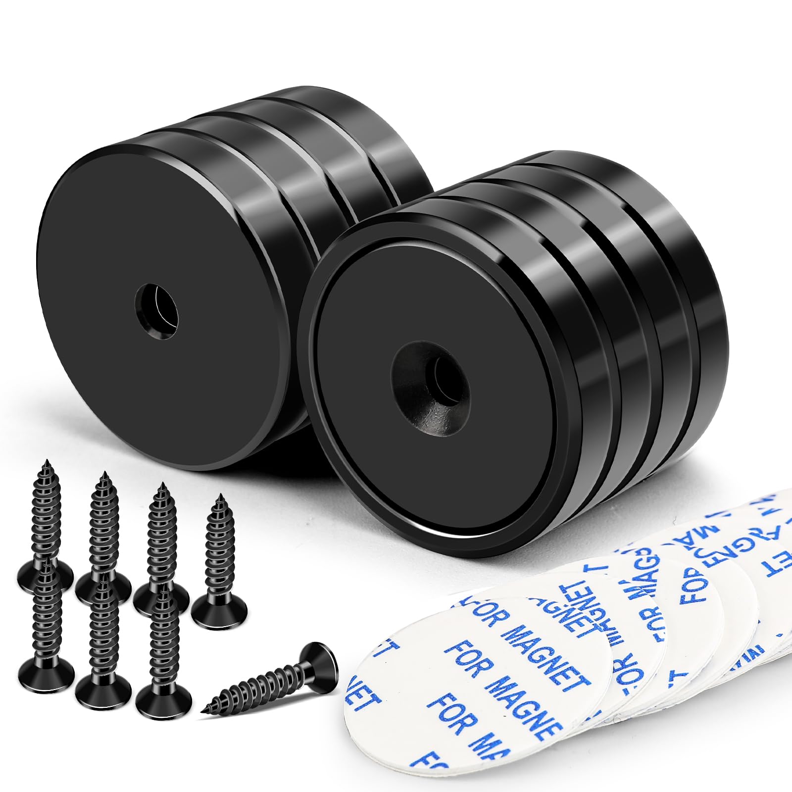 E BAVITE Neodymium Cup Magnets, Rare Earth Magnets with Heavy Duty ...