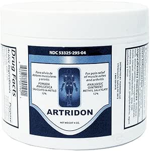 Amazon.com: Artridon Analgesic Ointment 4oz - Pomada Analgesica (Pack ...