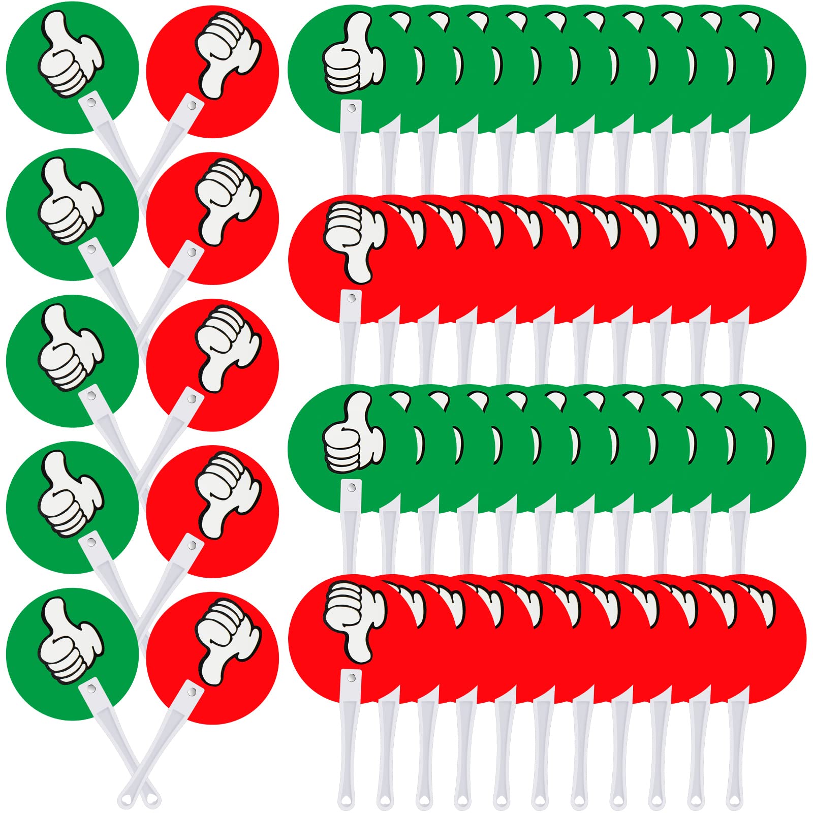 Mua 50 Pack Thumbs up Thumbs Down Classroom Voting Paddles Handy ...
