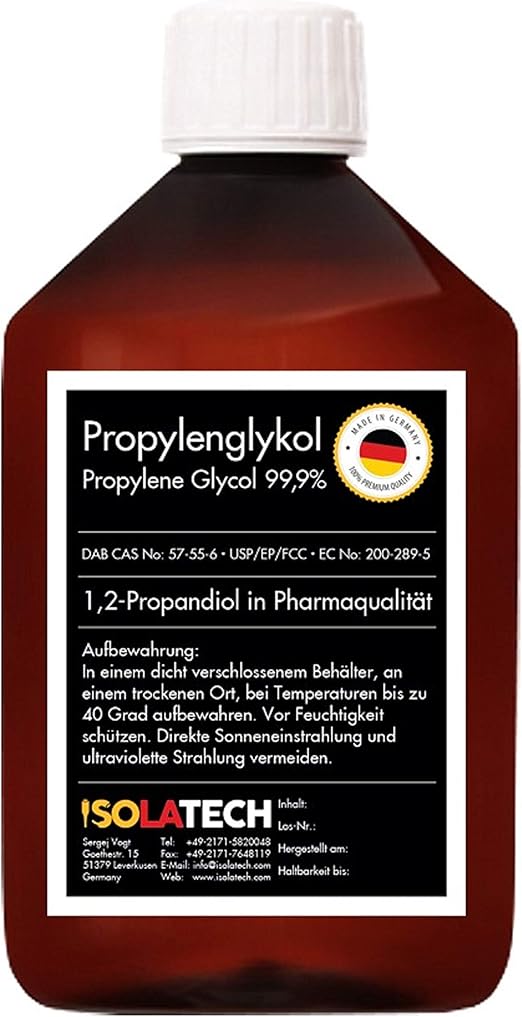 Propylenglykol 0,5L-Flasche (Inhalt 0,5kg): Amazon.de: Baumarkt