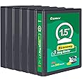 Amazon.com : COMIX Economy 1.5 inch Binders 3 Ring with Clear View ...
