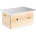 Amazon.com : Navaris Wooden Bumblebee House for Garden - Wood Shelter ...
