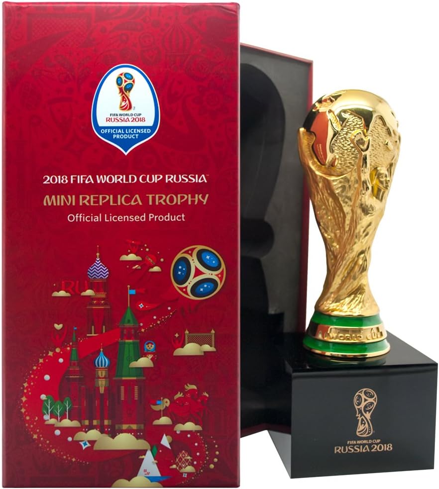 FIFA World Cup 2018 150mm World Cup Replica Trophy 2018 Wooden Pedestal ...