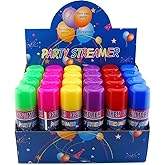 Amazon.com: 24 Pack of Party Streamer Spray String in a Can Children's ...
