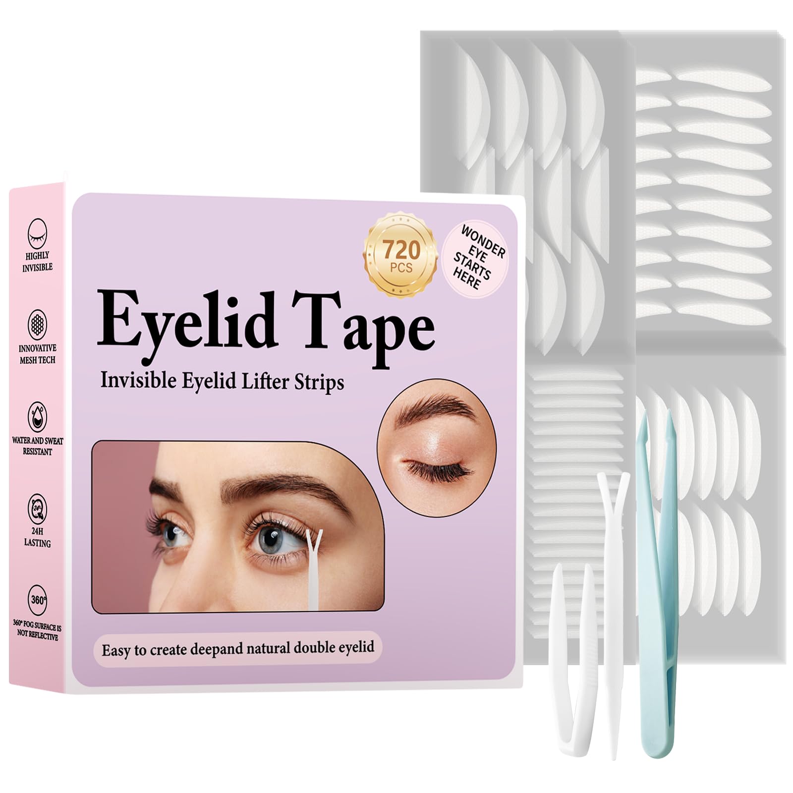 Mua YAGUVI 720PCS Eyelid Tape trên Amazon Mỹ chính hãng 2025 | Fado