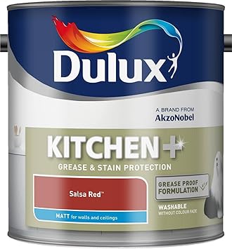 Dulux Kitchen + Matt Salsa Red 2.5L: Amazon.co.uk: DIY & Tools