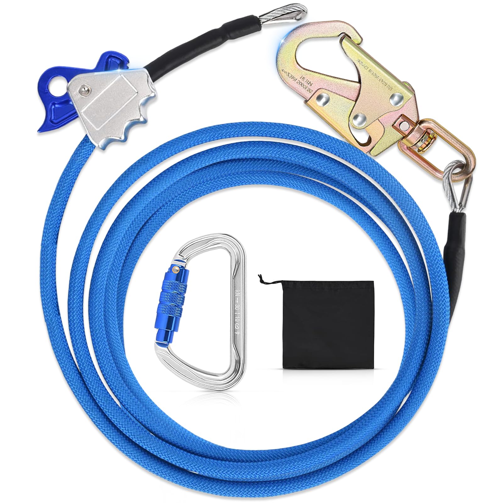Steel Wire Core Lanyard Arborist Flip Line HTTMT Climbing Rope 1/2 Inch ...