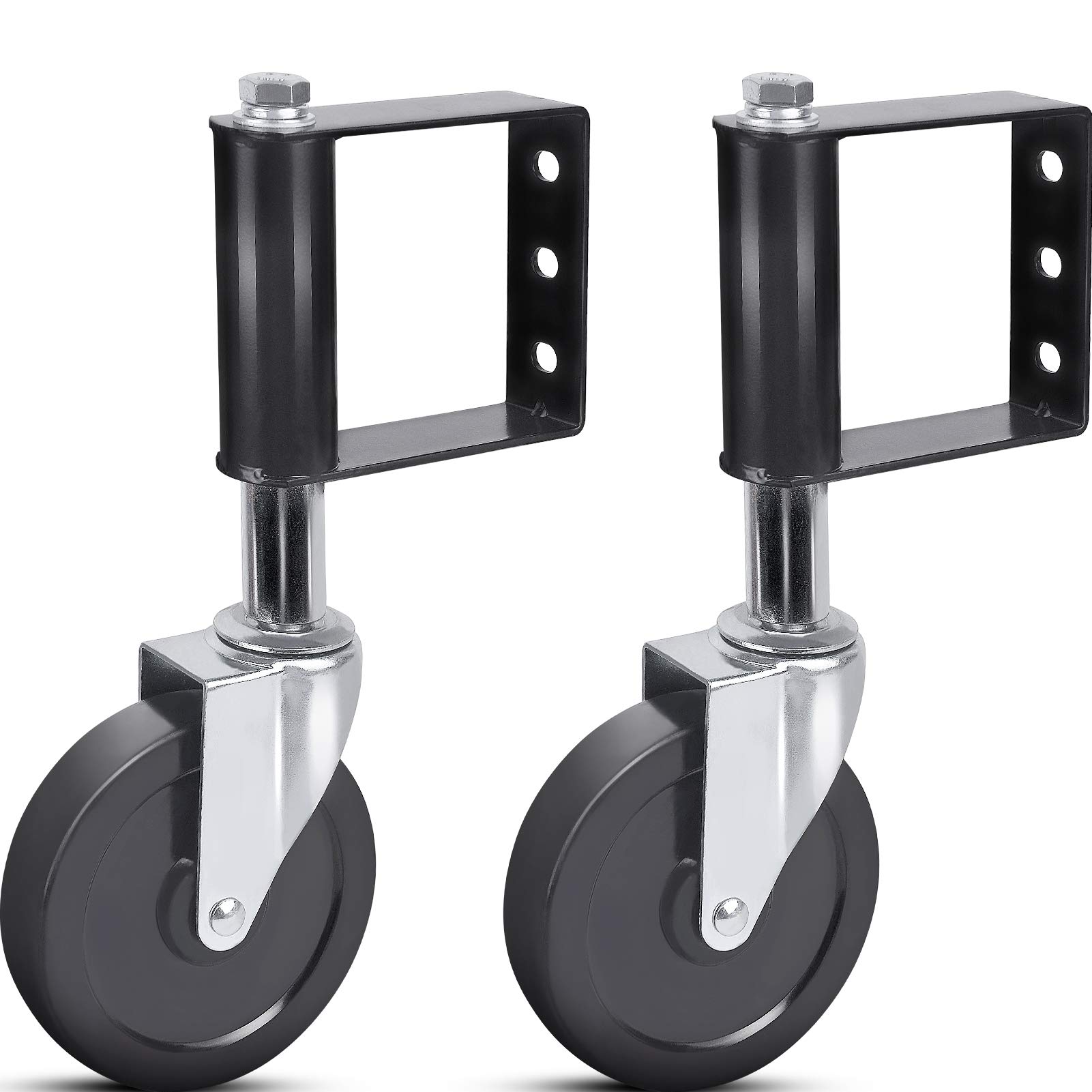 Ronlap Gate Wheels for Wooden Gate, Gate Caster Wheel Spring Loaded for ...