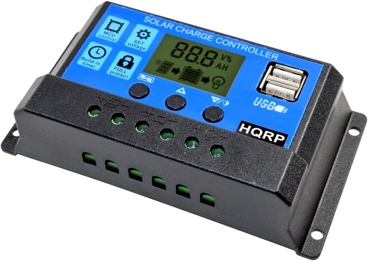 Amazon.com : HQRP 30A Solar Battery Charge Controller/Power Regulator ...