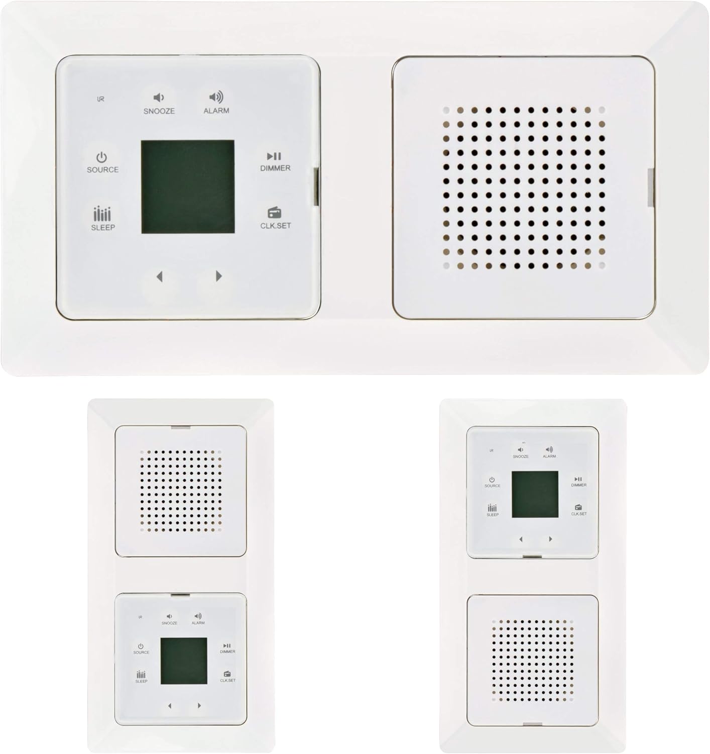 UNITEC Flush-mounted radio with touch function and Bluetooth in white ...