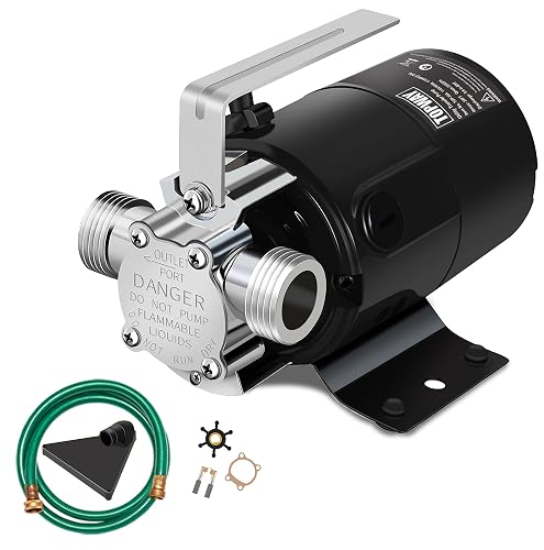 TOPWAY Water Transfer Electric Sump Utility Pump 330 GPH 1/10HP with ...