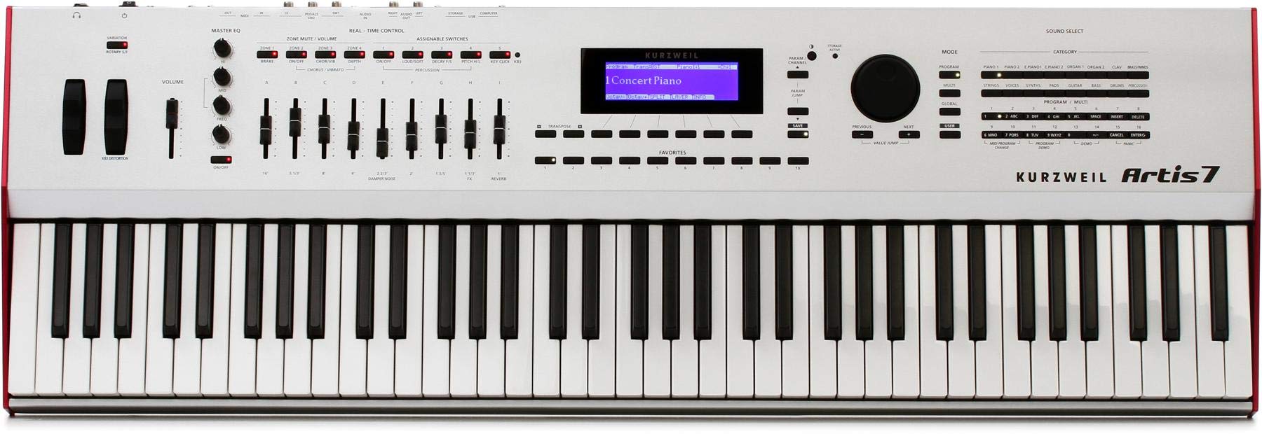 Mua Kurzweil Artis 7 76-Key Stage Piano, Semi-Weighted Action with ...