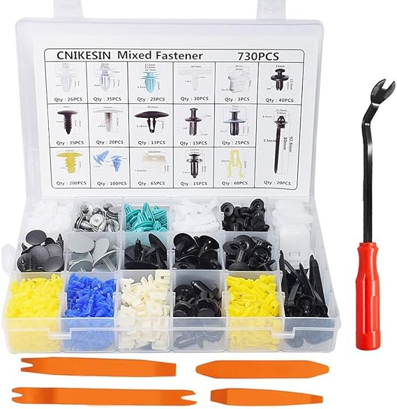 CNIKESIN 730PCS Car Trim Clips Fasteners Auto Door Panel Clips Univeral ...